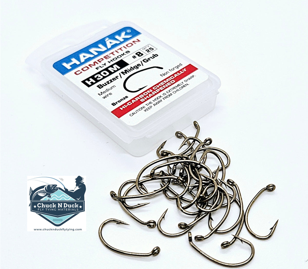 Hanak Competition H30 M Buzzer/Midge/Grub Barbed Hook — Chuck N Duck ...