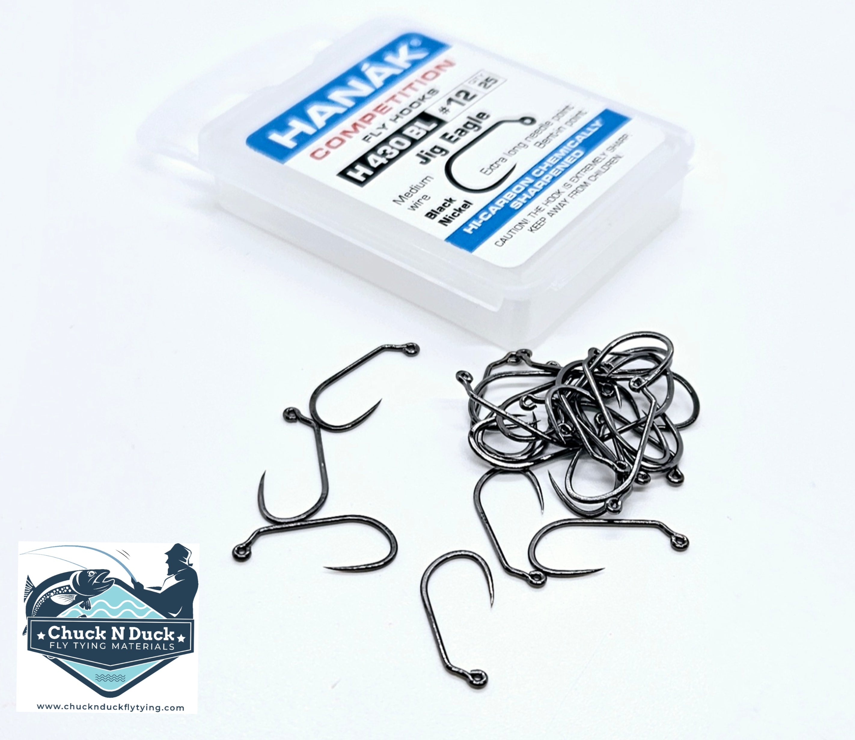 Hanak Competition H430BL Jig Eagle Hook — Chuck N Duck Fly Tying Materials