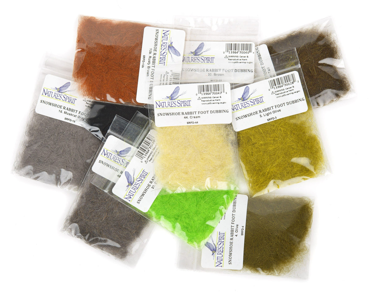 Nature's Spirit Snowshoe Rabbit Foot Dubbing — Chuck N Duck Fly Tying ...