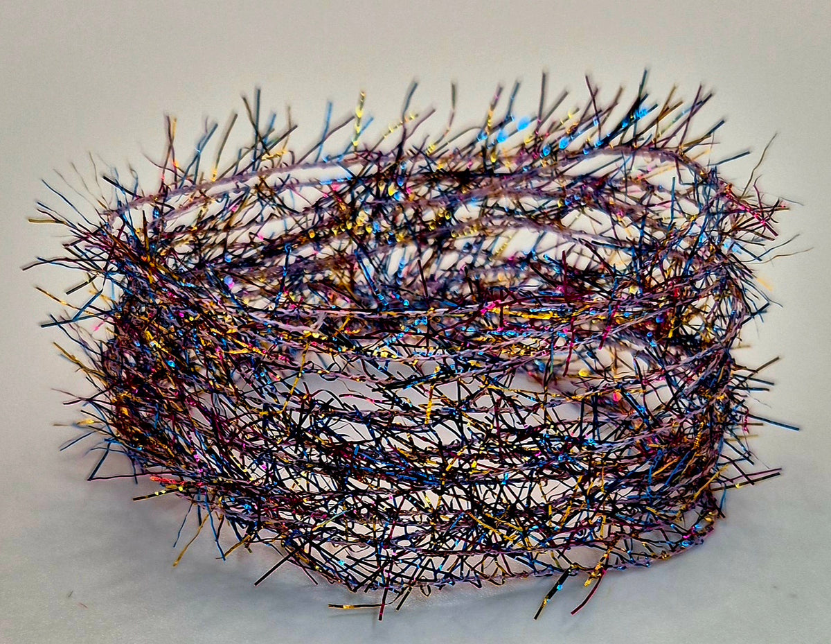 8mm Rainbow Mosaic Straggle — Chuck N Duck Fly Tying Materials