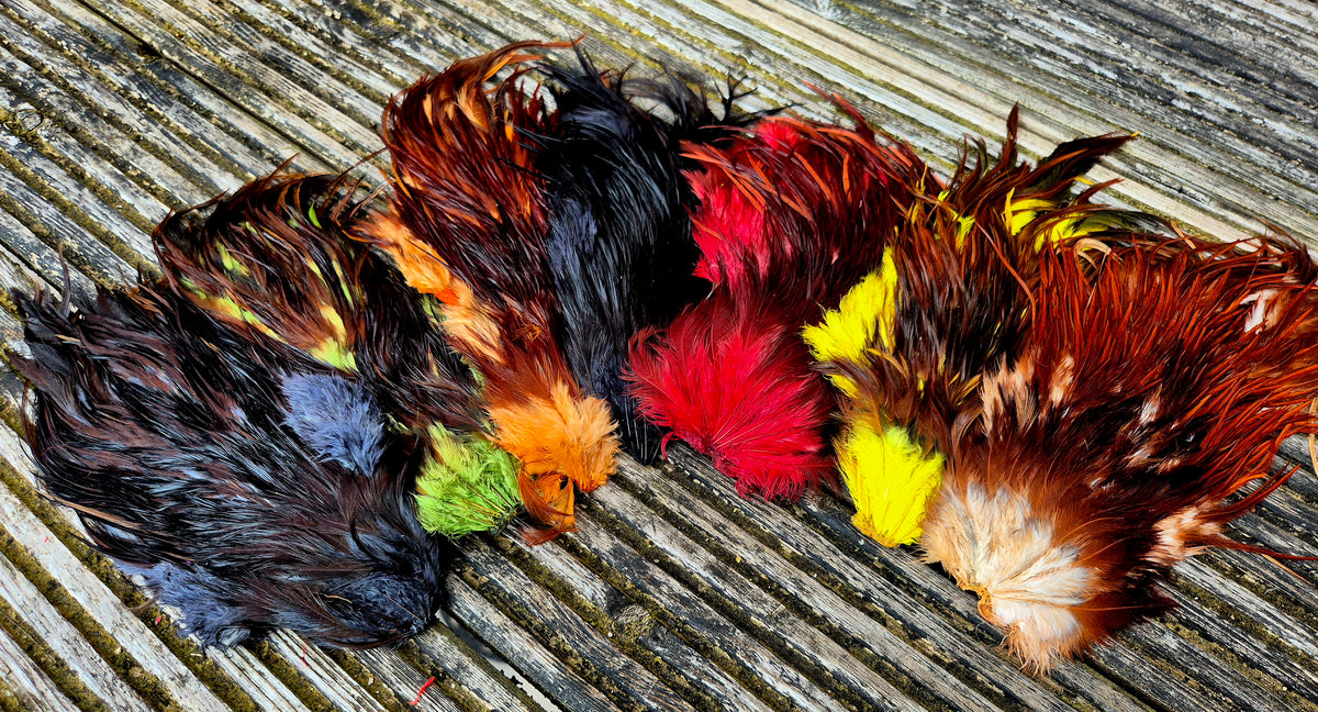 Genetic Rooster Saddles Spencer Hackles — Chuck N Duck Fly Tying Materials
